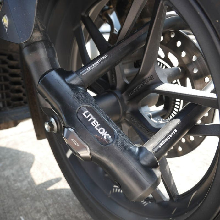 LITELOK X3 - Ultimate Armoured D-Lock For Motorcycles & Scooters